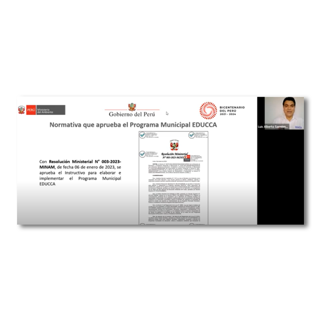 Video de la presentación del Instructivo del Programa Municipal EDUCCA ...